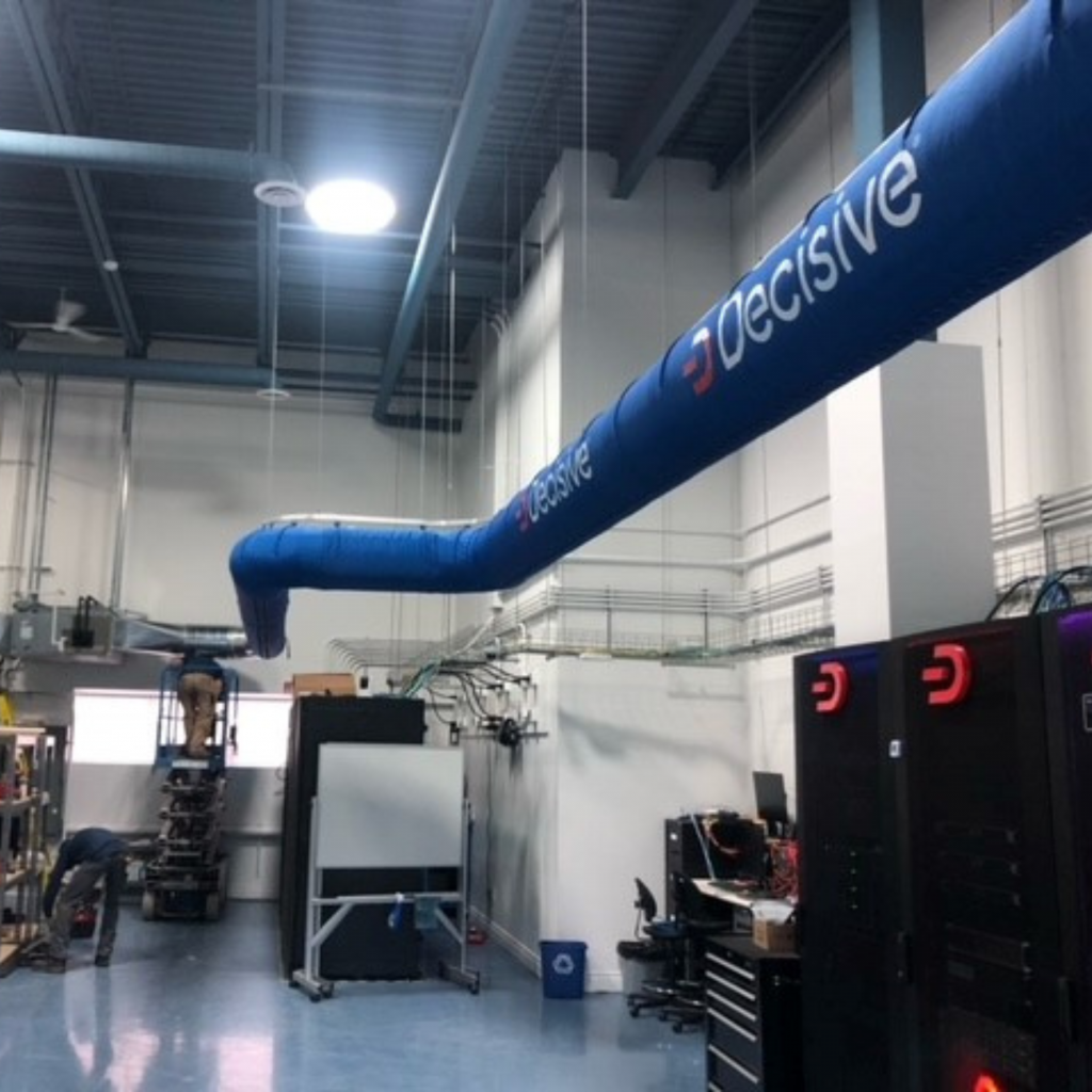 Server Facility Integrates Function and Design with Fabric Ducting ...